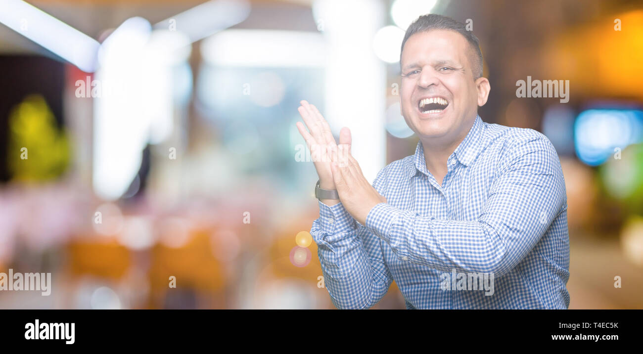 Business man clapping smiling isolated hi-res stock photography and ...