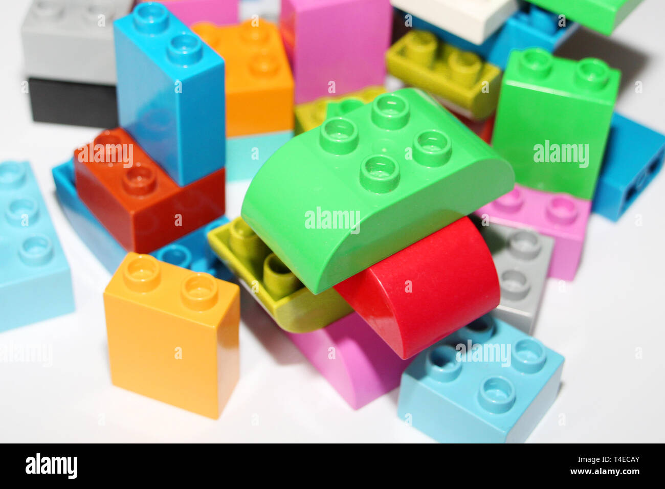 Construction designer for children. Building blocks. Multi-colored ...