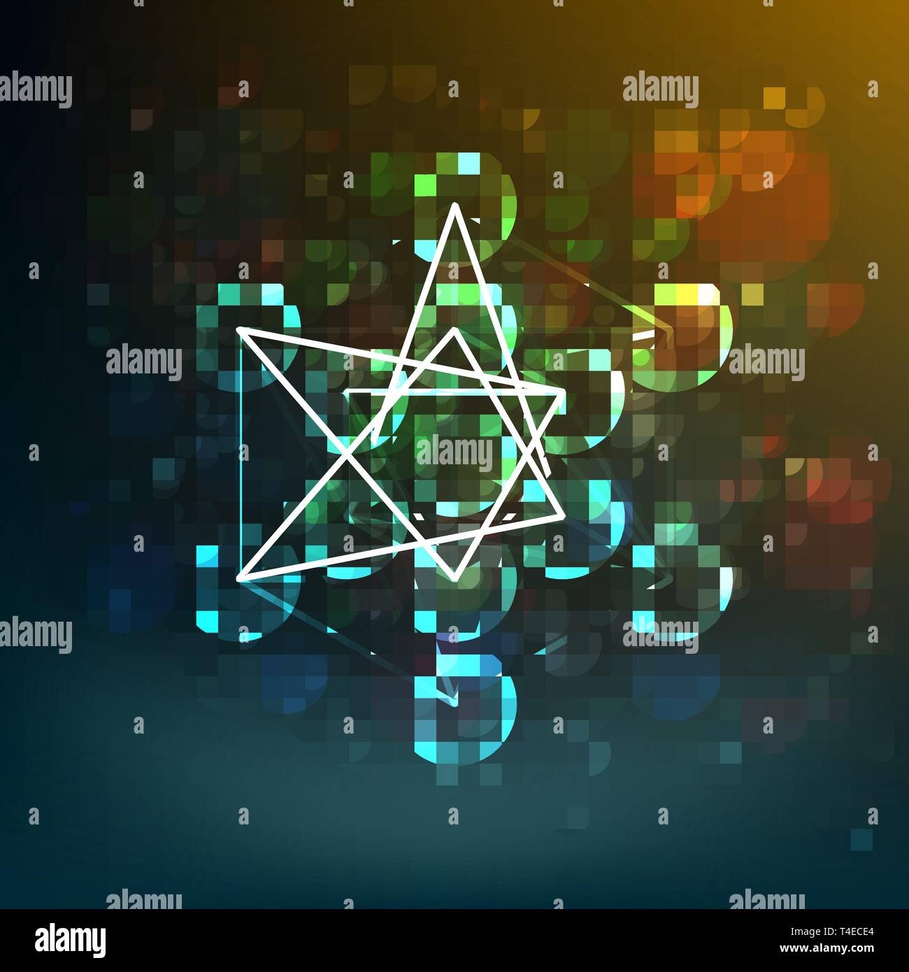 Flower of Life. Sacred Geometry. Symbol of Harmony and Balance. Vector ...