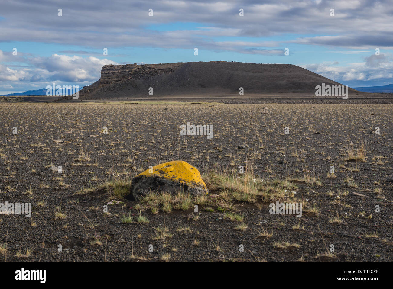 Hrossaborg crater in northeast part of Iceland Stock Photo - Alamy
