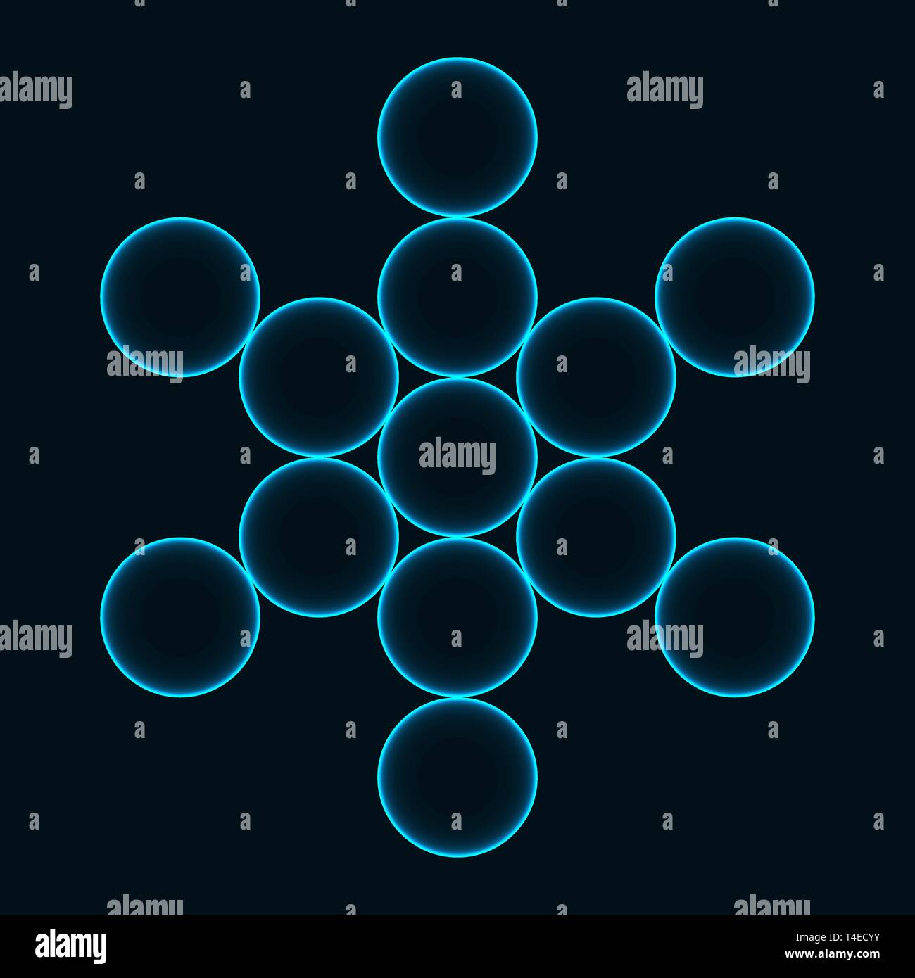 Flower of Life. Sacred Geometry. Symbol of Harmony and Balance. Vector ...