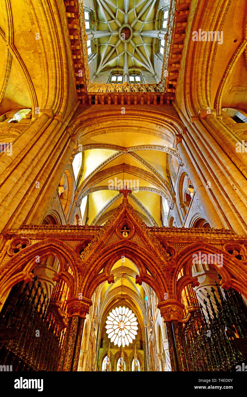 Durham cathedral roof hi-res stock photography and images - Alamy