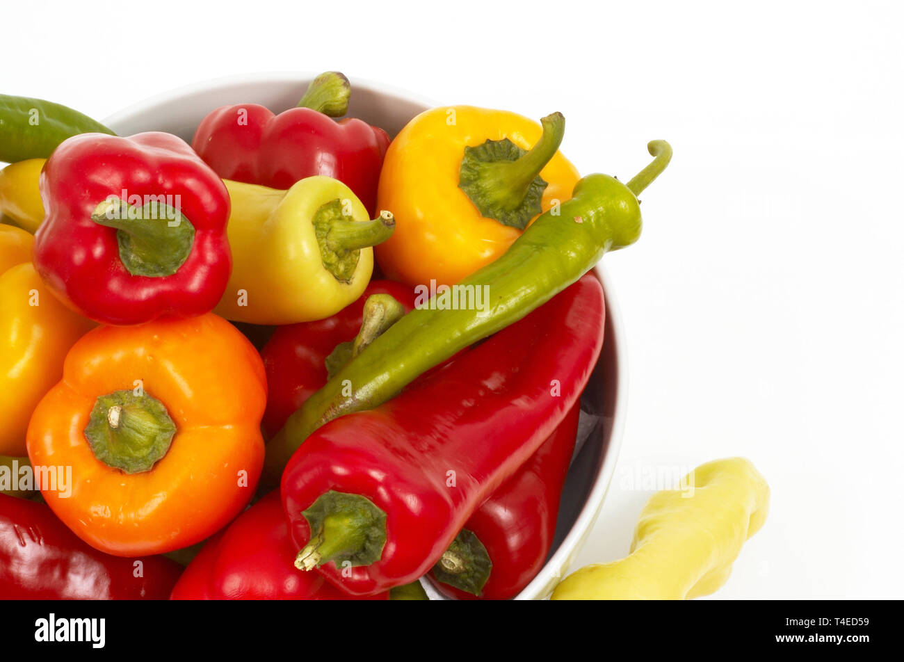 colorful vegetables close up on white background Stock Photo - Alamy