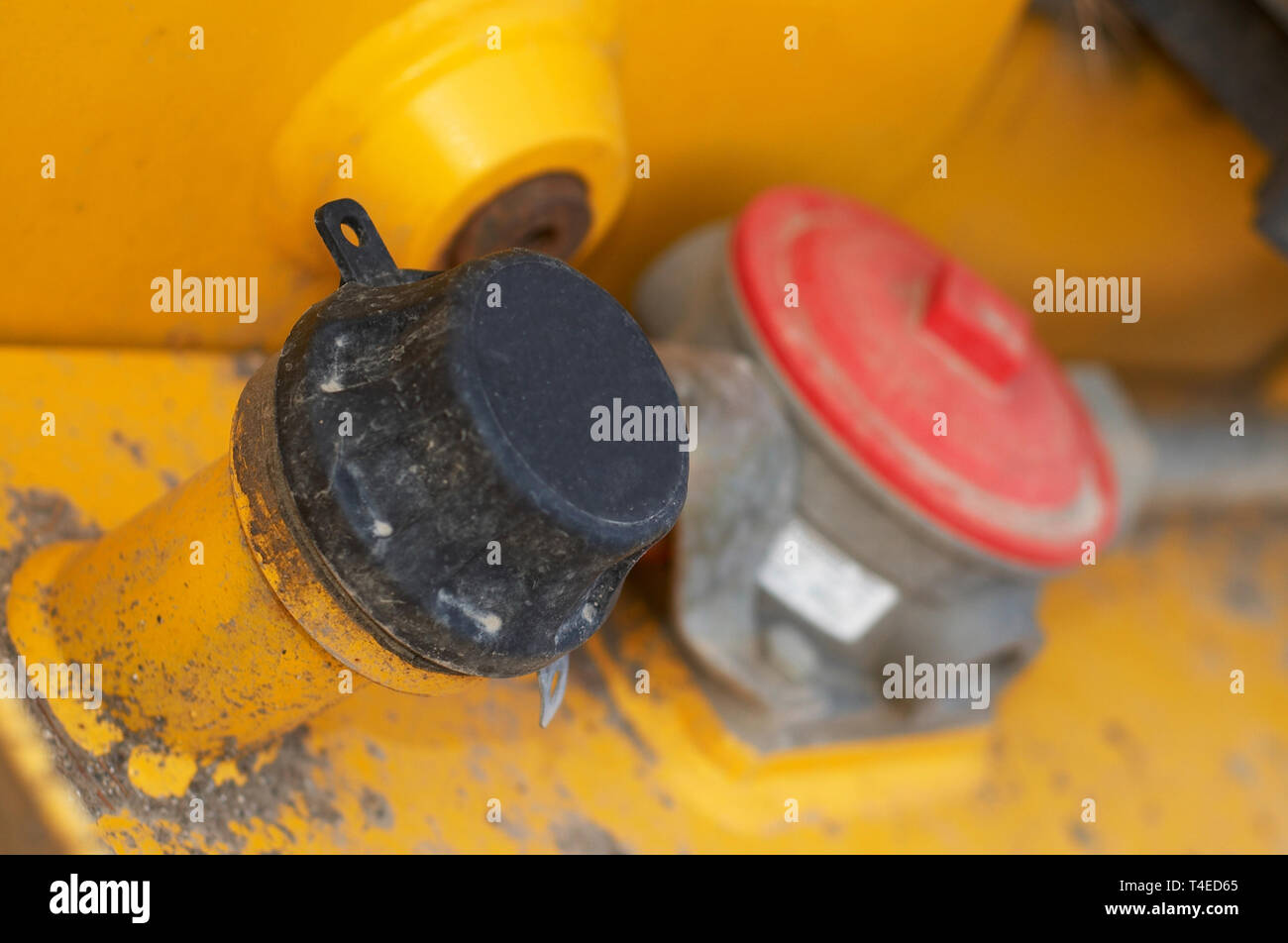 construction excavator close up Stock Photo - Alamy