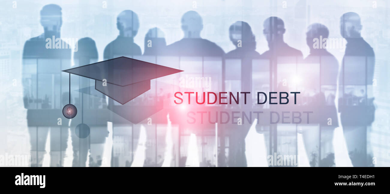 Student debt. Concept education and slavery, Student debt. Concept ...