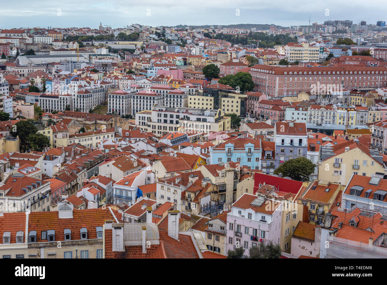 Aerial view from Miradouro Sophia de Mello Breyner Andresen also known ...