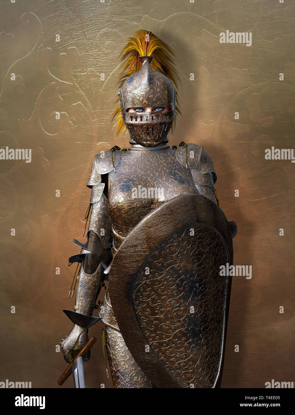 Medieval knight lady hi-res stock photography and images - Alamy