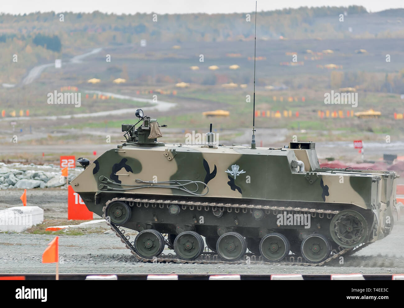 Nizhniy Tagil, Russia - September 25. 2013: Airborne tracked armoured ...
