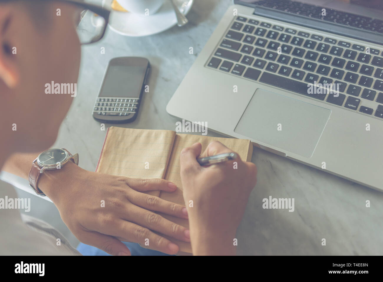 Rear view asian man hi-res stock photography and images - Alamy