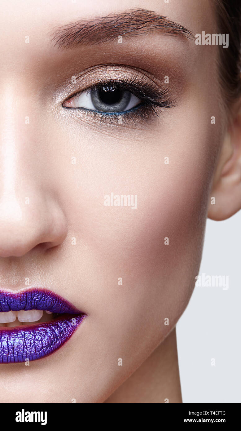 Natural Violet Eyes Human