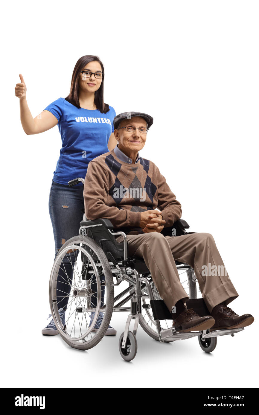 Girl pushing wheelchair hi-res stock photography and images - Alamy