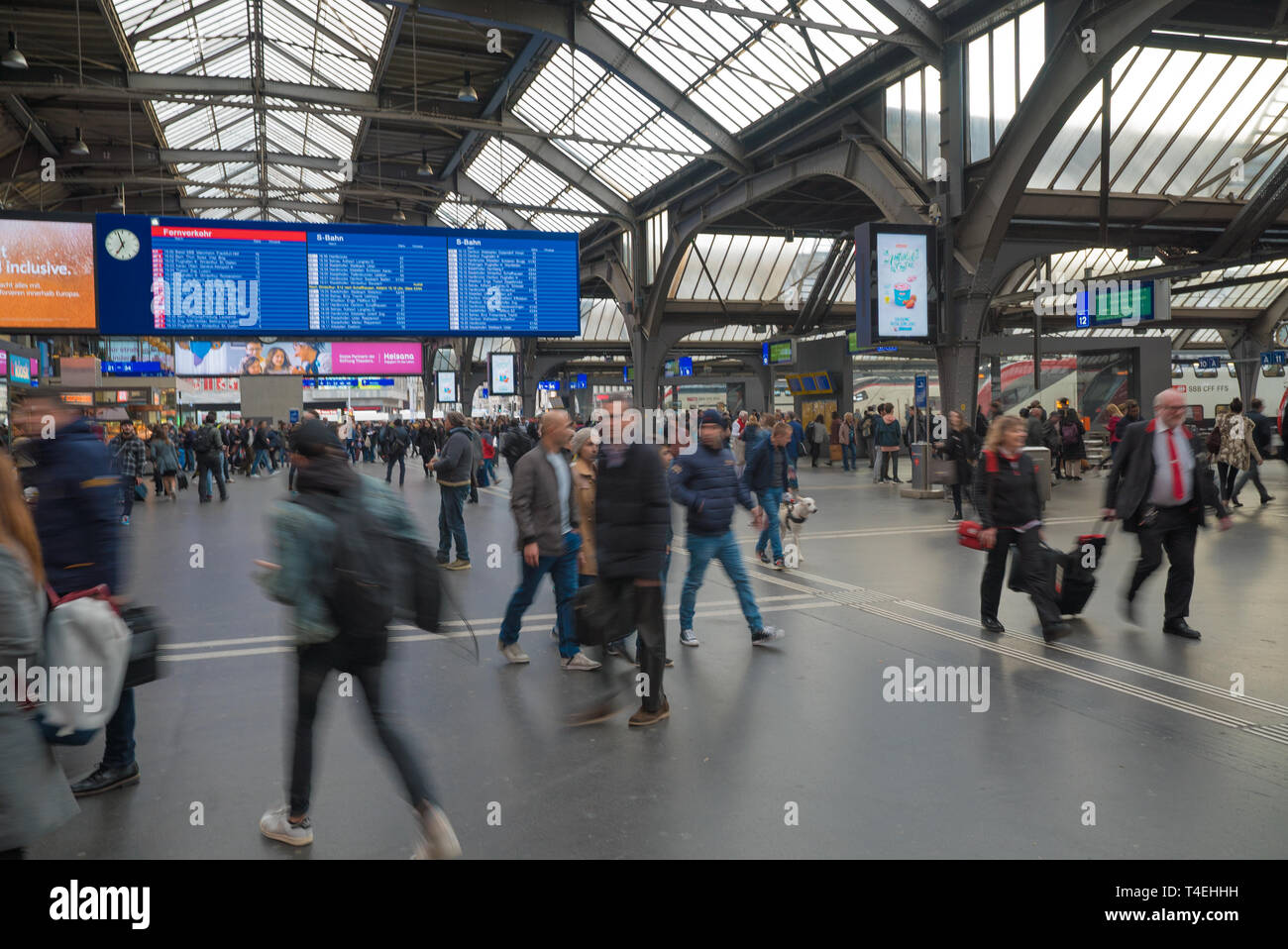 Zurich train station hi-res stock photography and images - Alamy