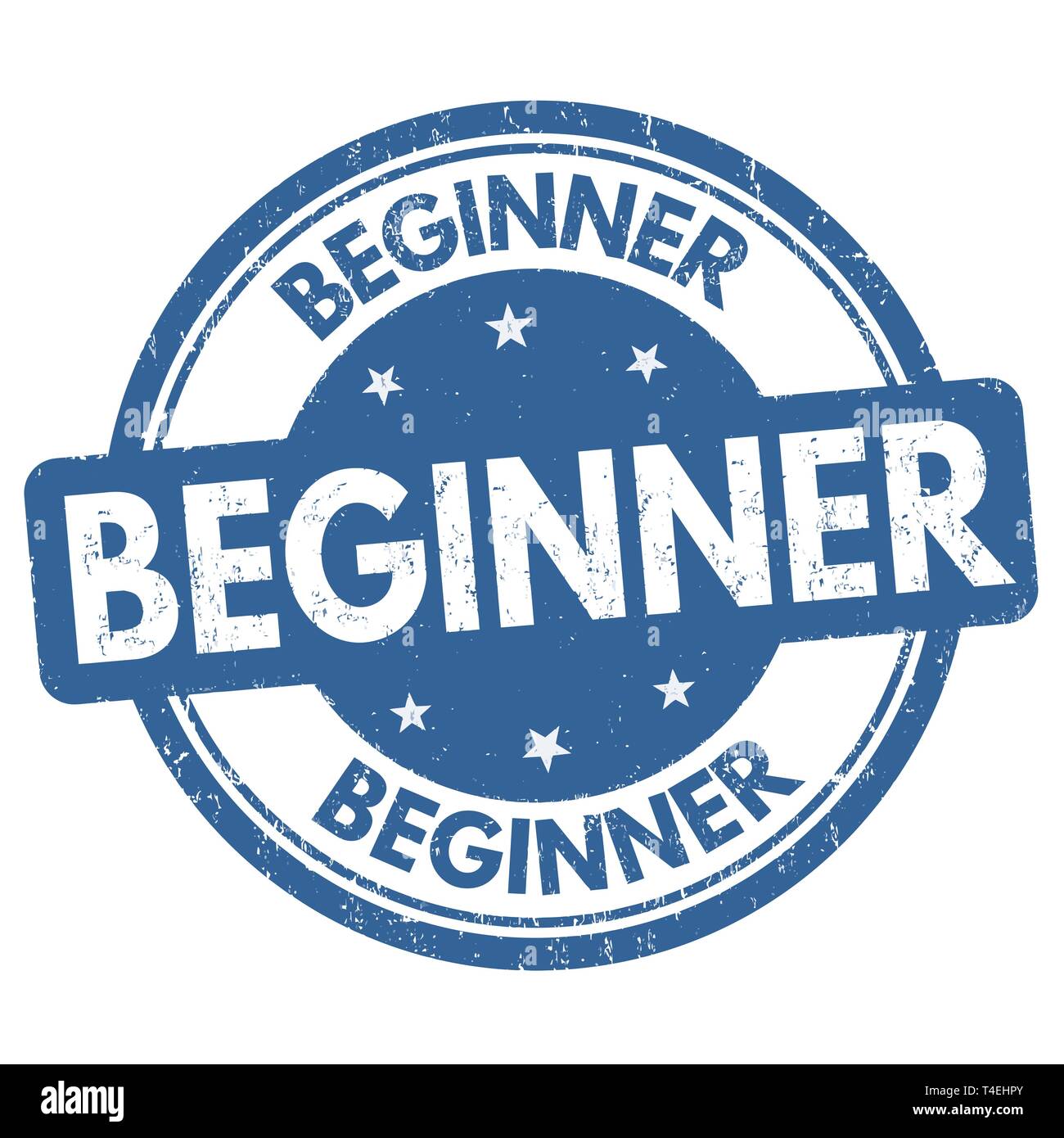 Beginner sign or stamp on white background, vector illustration Stock ...