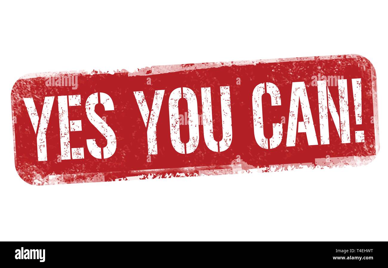 Yes sign on vintage Stock Vector Images - Alamy