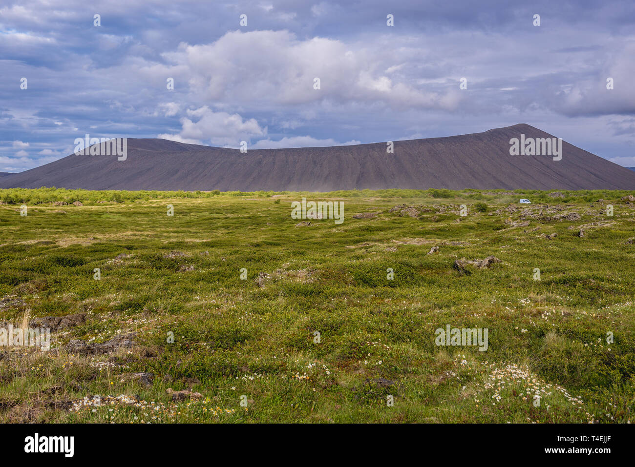 Hverfjall crater in Myvatn Lake area in Iceland Stock Photo - Alamy