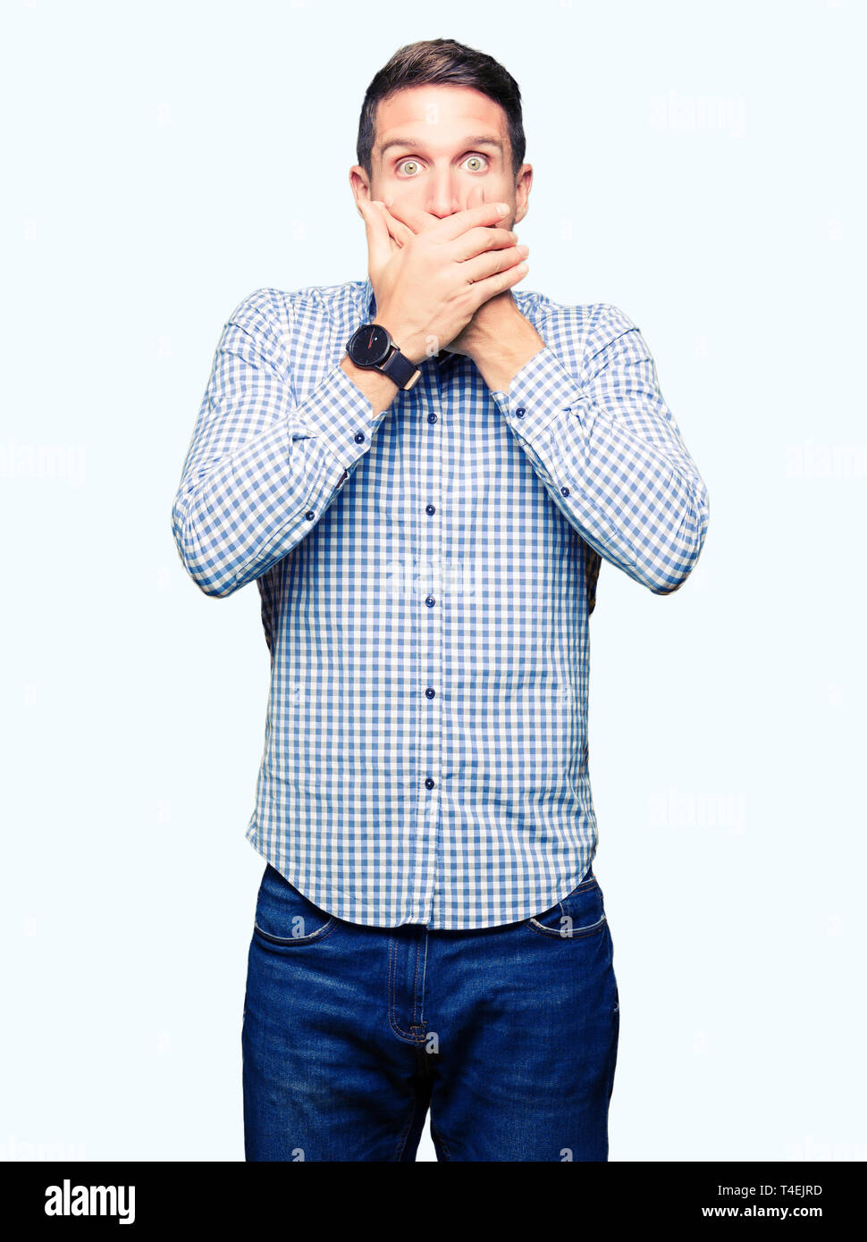 Surprised shocked astonish caucasian business hi-res stock photography ...