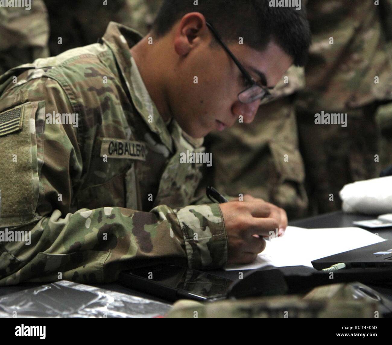 CAMP AS SAYLIYAH, Qatar – Private 1st Class Efren Caballero, a military ...