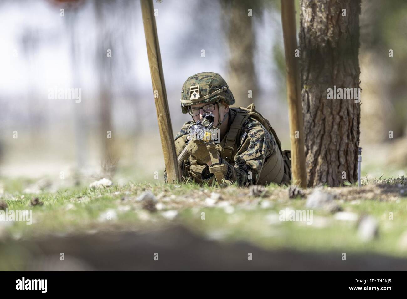 Lance Corporal Caleb Mascoti, 11th Marine Expeditionary Unit member ...