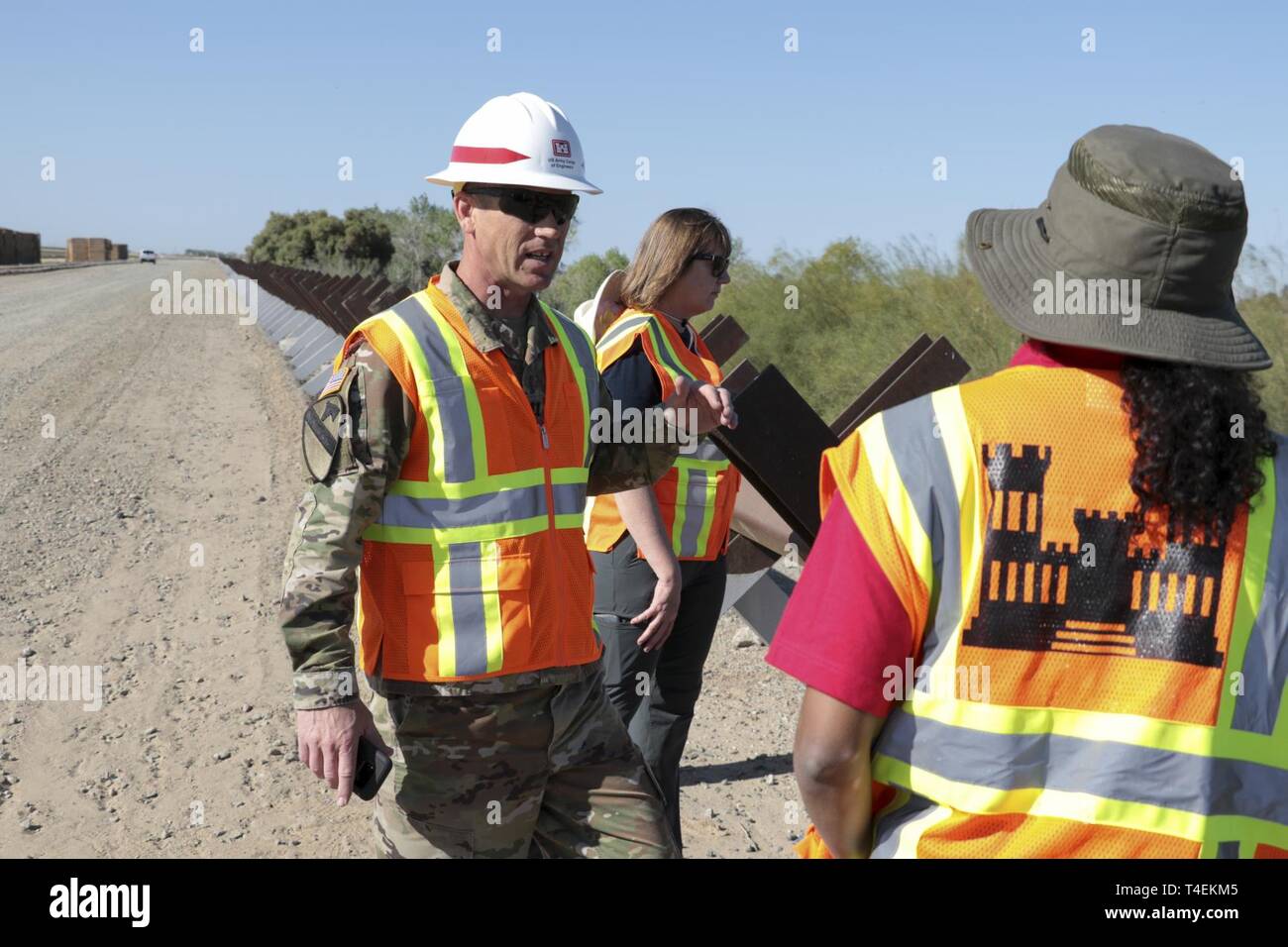 Engineers from the U.S. Army Corps of Engineers discuss replacement of ...