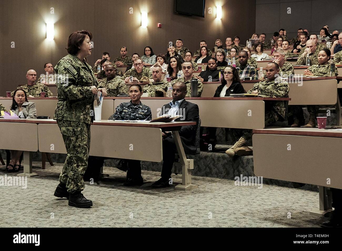 NORFOLK (March 30, 2019) Capt. Kimberly Miller, Commander, Navy Region ...