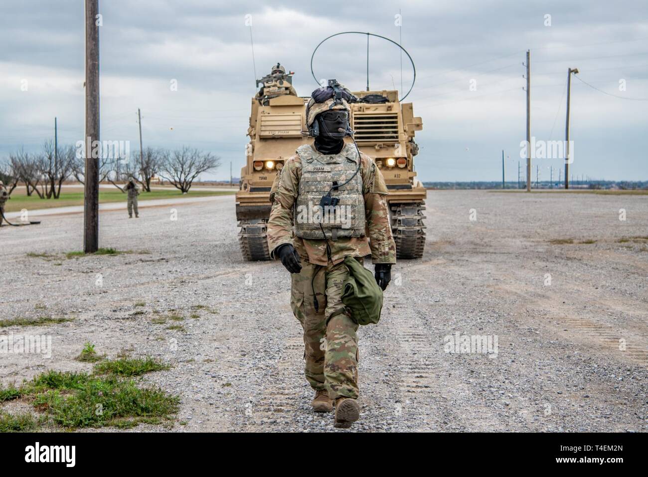 Staff Sgt. La Pham, a multiple launch rocket system crewmember assigned ...