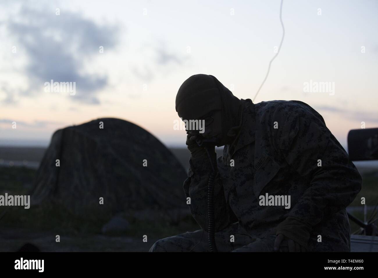 Lance Cpl. James Trusty, a field radio operator with Marine Wing ...
