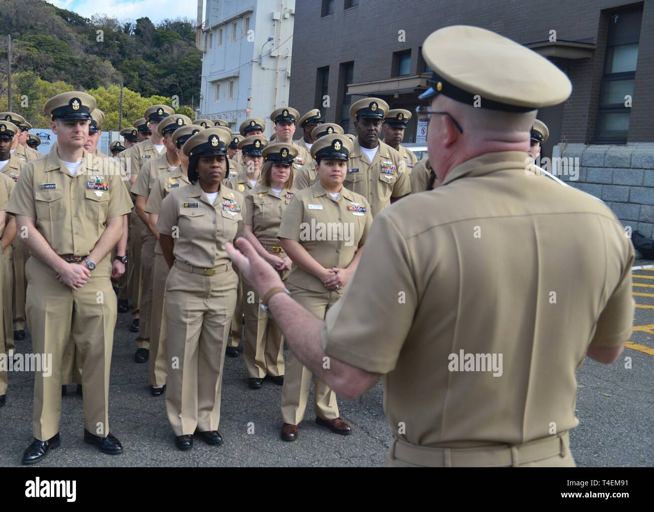Japan (April 1, 2019) – Command Master Chief of U.S. Naval Forces Japan ...