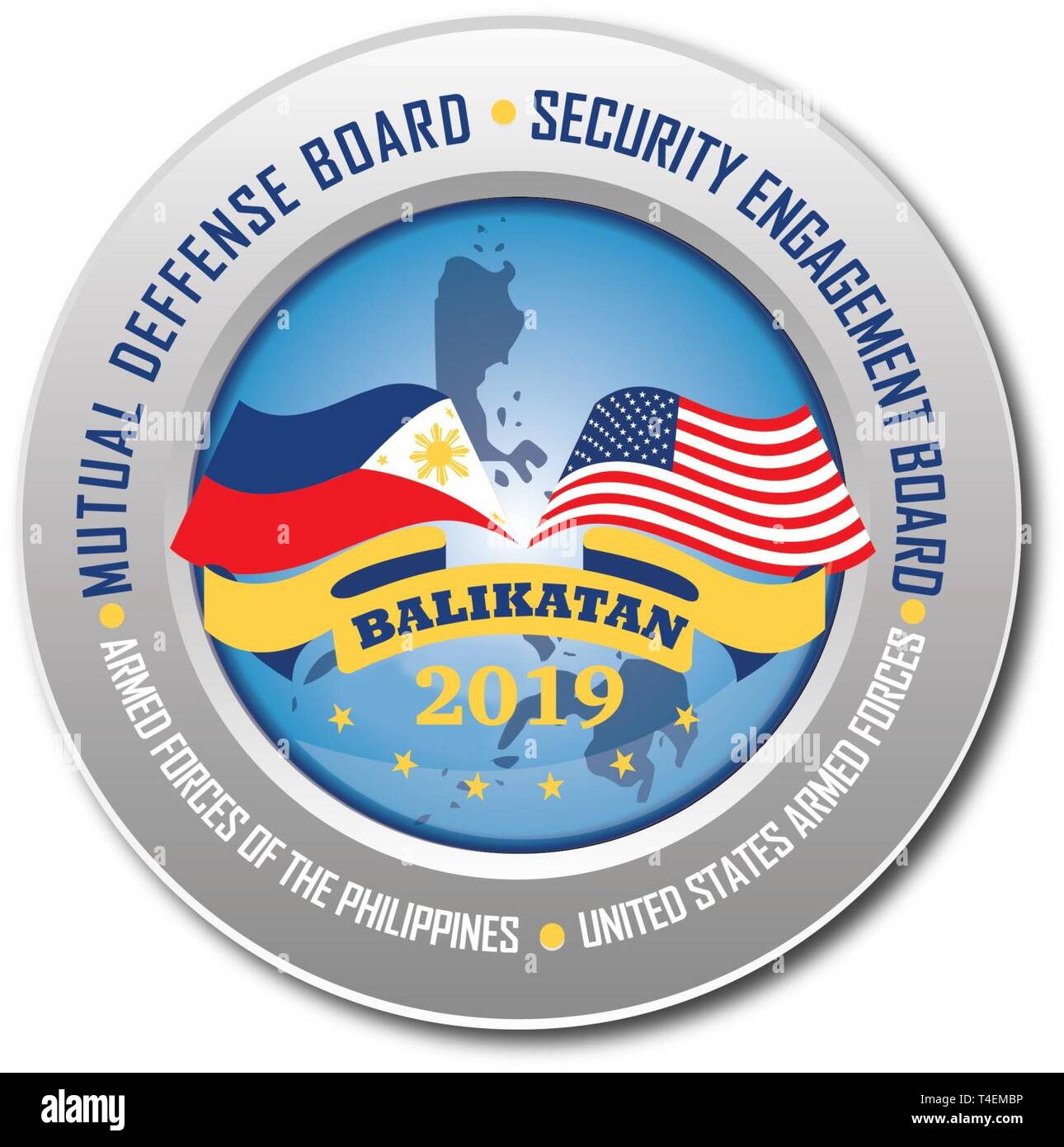 Exercise Balikatan 2019 logo. Balikatan is an exercise between the ...