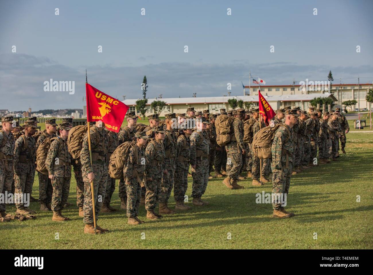 U.S. Marines with Marine Air Control Group 18 (MACG-18) participate in ...