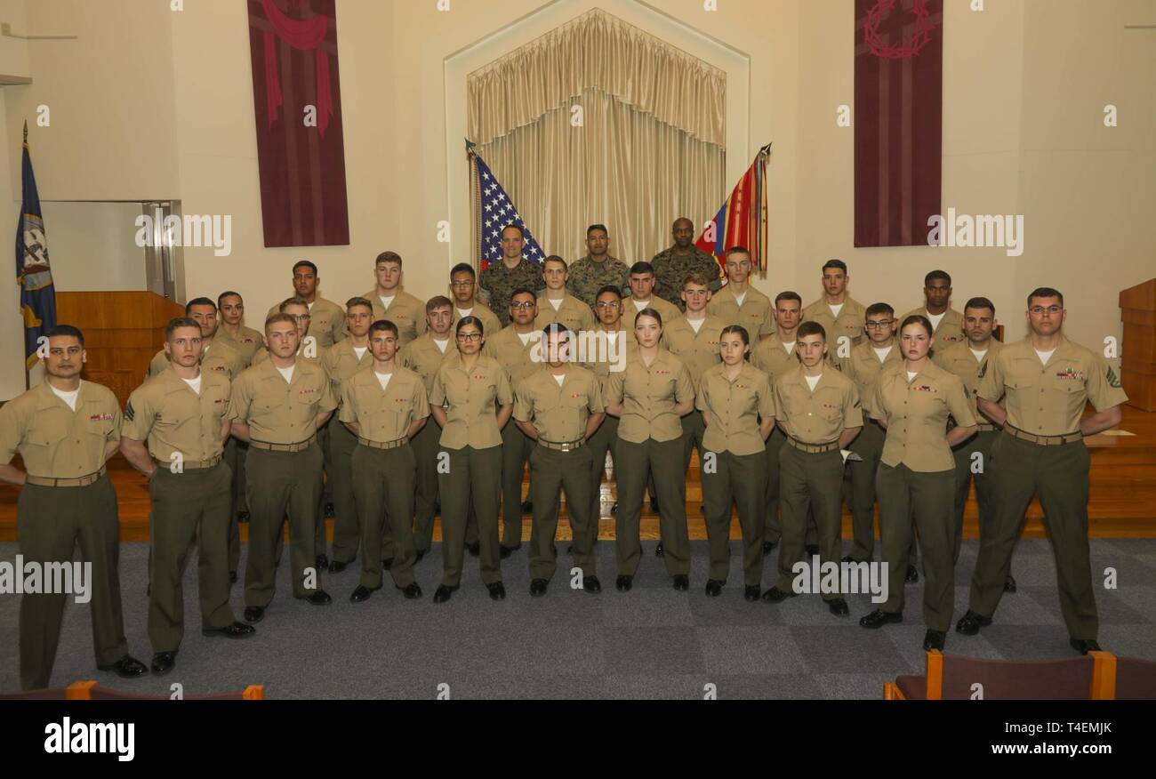 U.S. Marines with Marine Aviation Logistics Squadron (MALS) 12 pose for ...