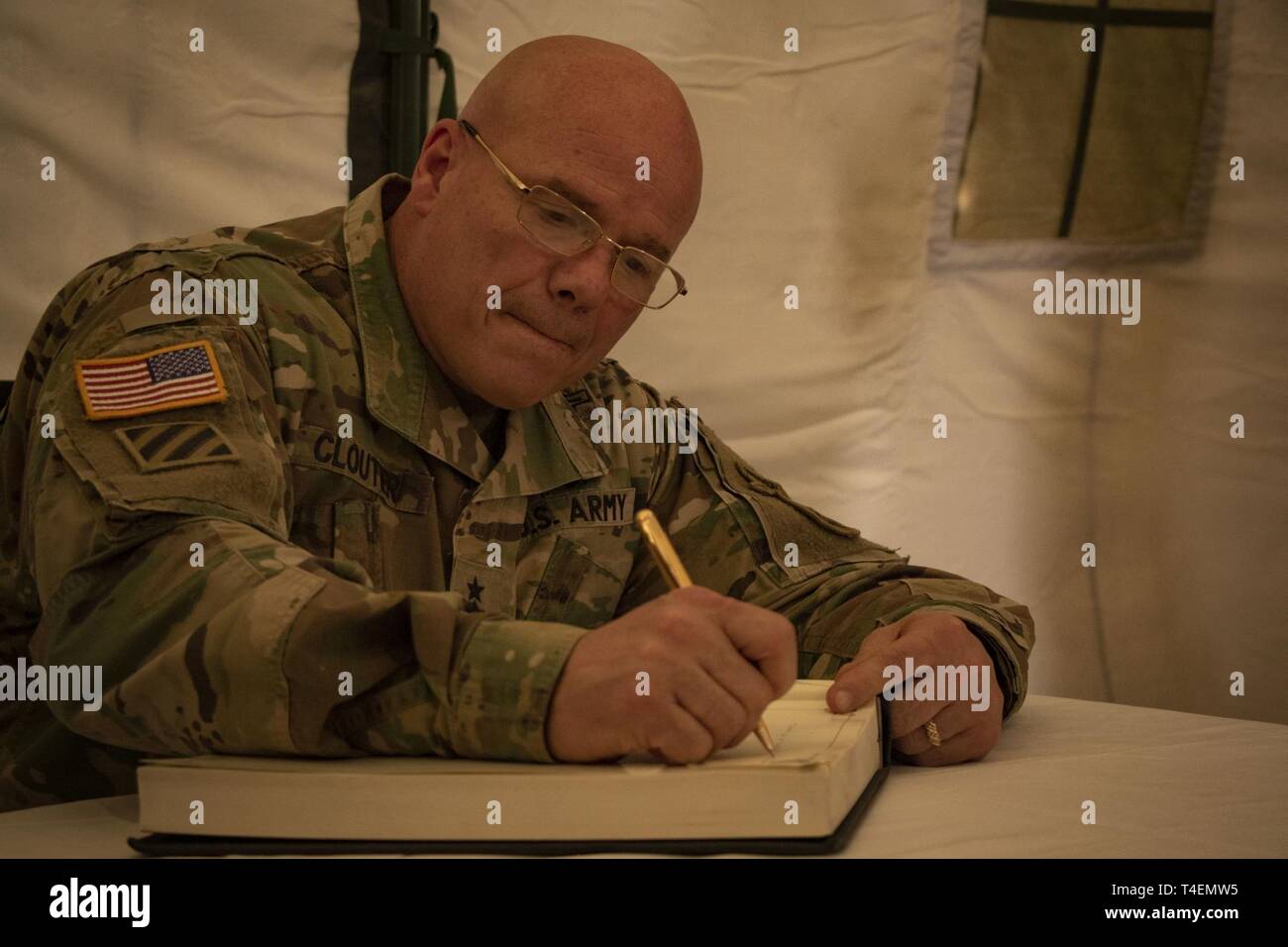 U.S. Army Maj. Gen. Roger Cloutier, the U.S Army Africa commanding ...