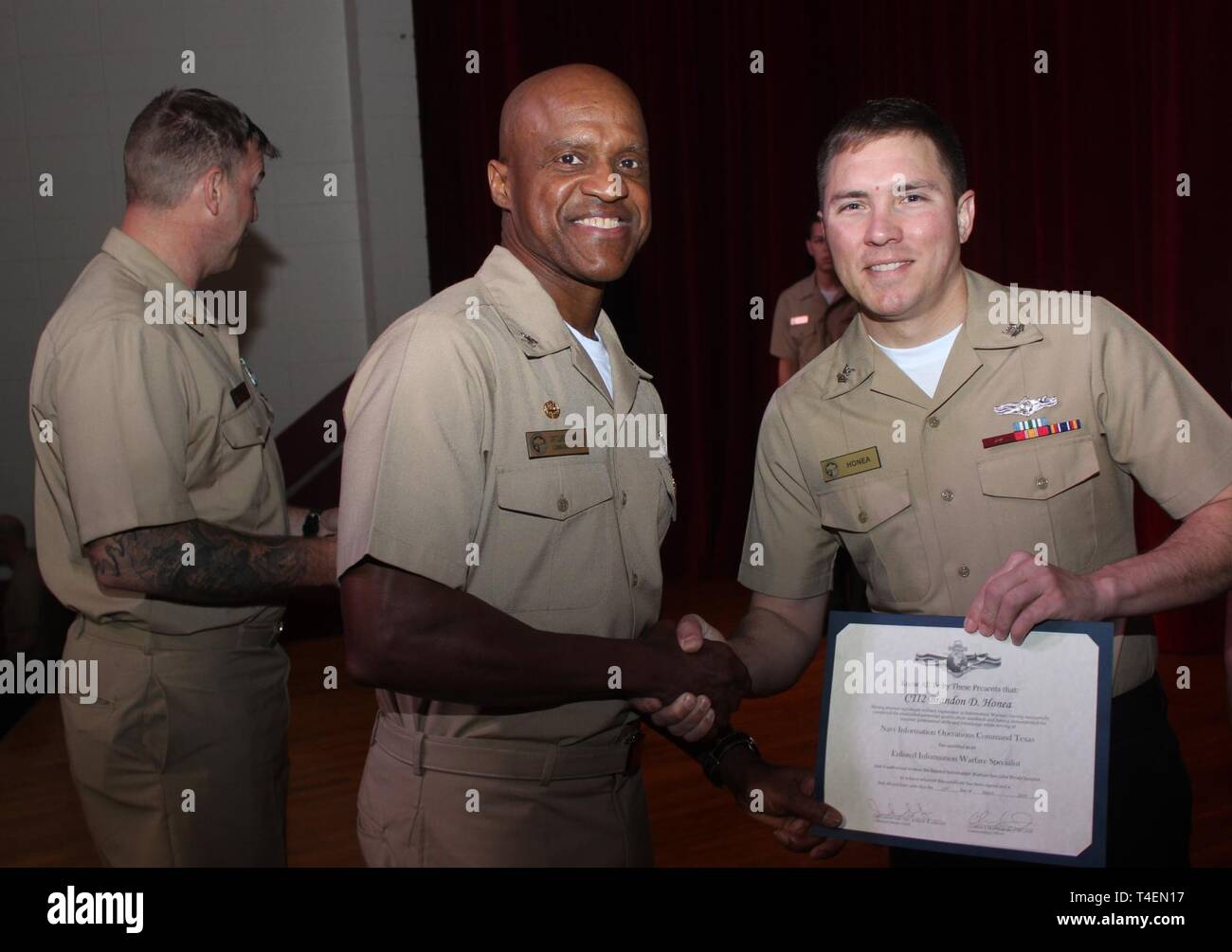 SAN ANTONIO (29 March, 2019) Capt. Clarence Franklin Jr., Navy ...