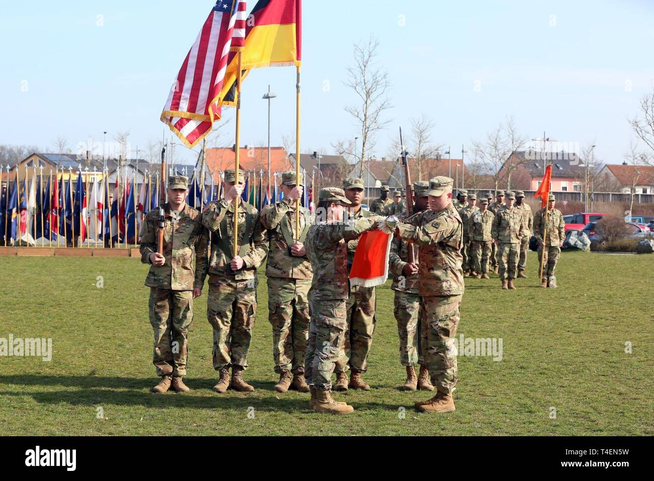 U.S. Army Lt. Col. Heather McAteer, commander of the 44th Expeditionary ...