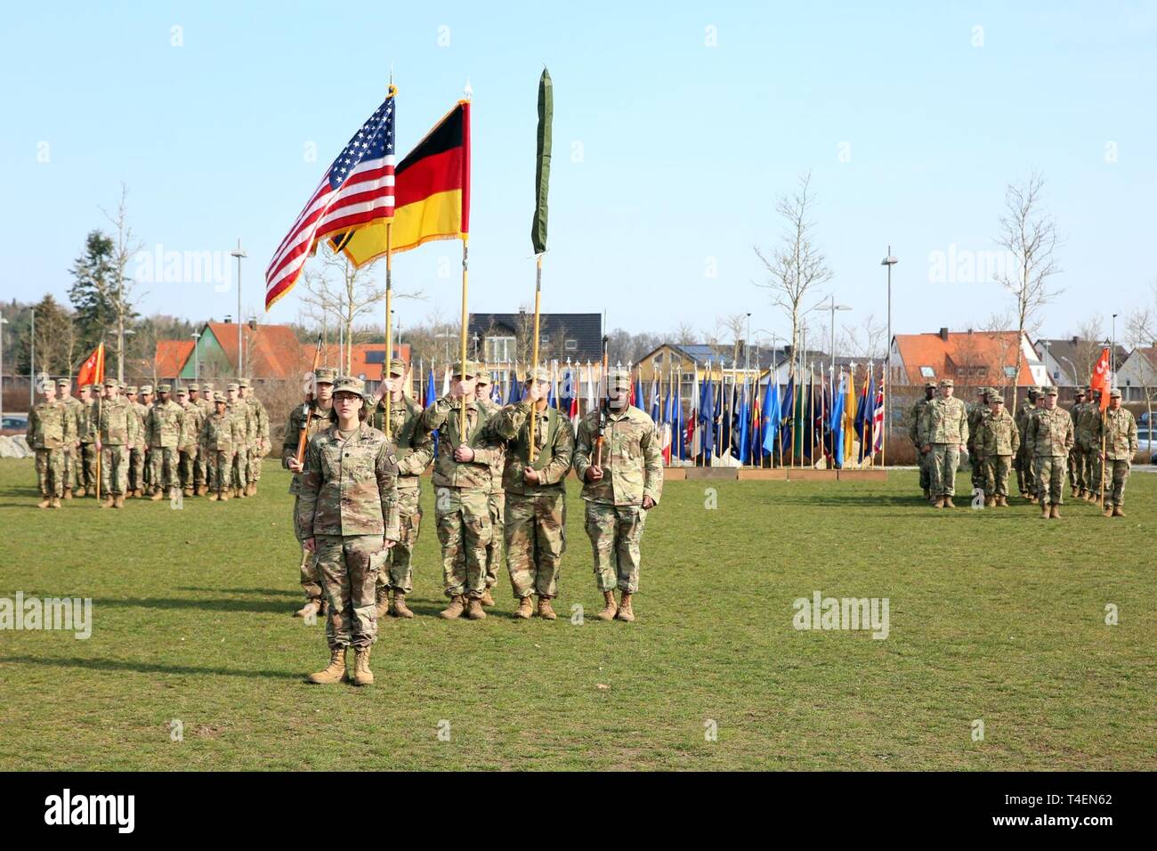 U.S. Army Lt. Col. Heather McAteer, commander of the 44th Expeditionary ...