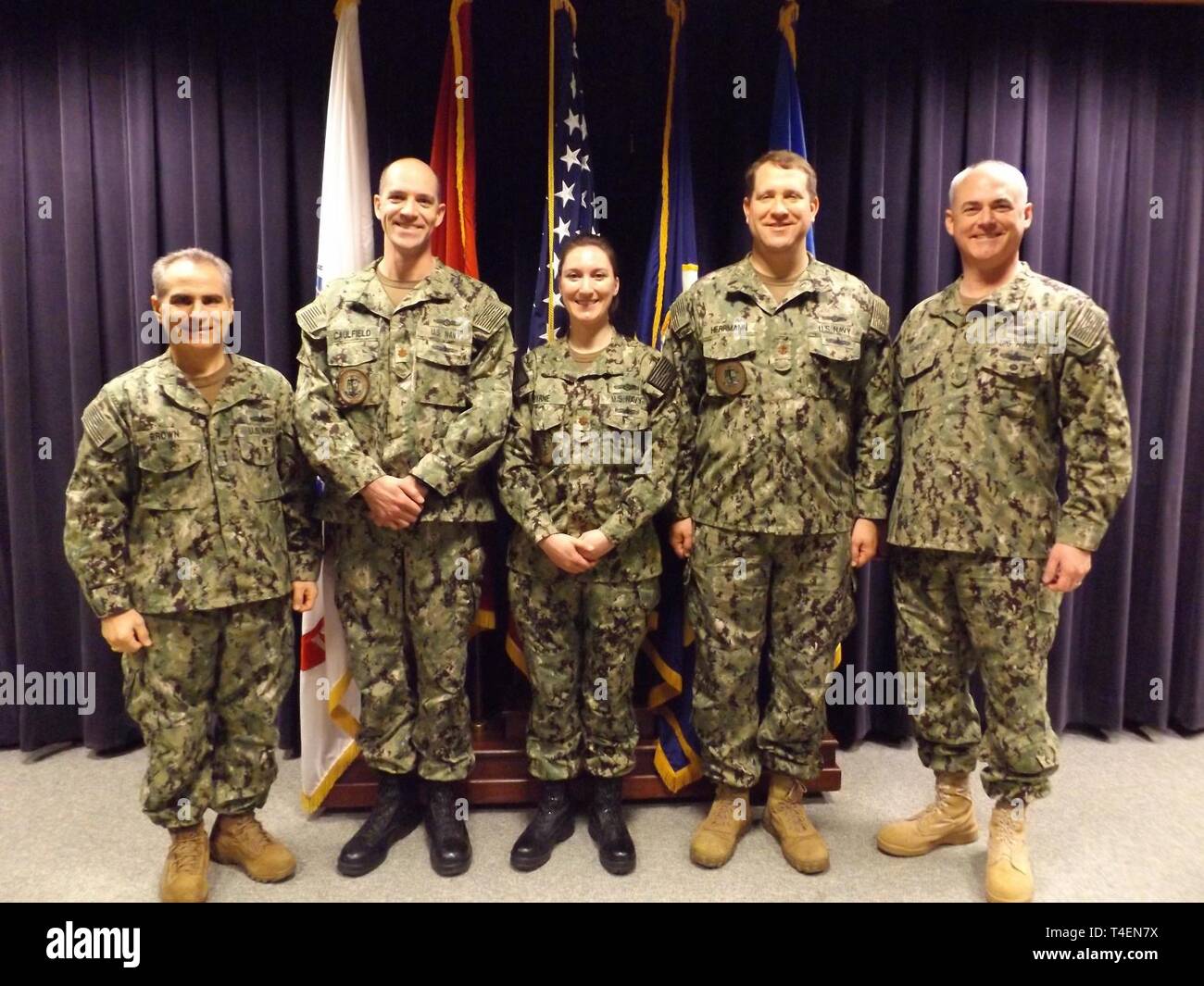 (Group Photo) Vice Adm. Brian B Brown, commander, Naval Information ...