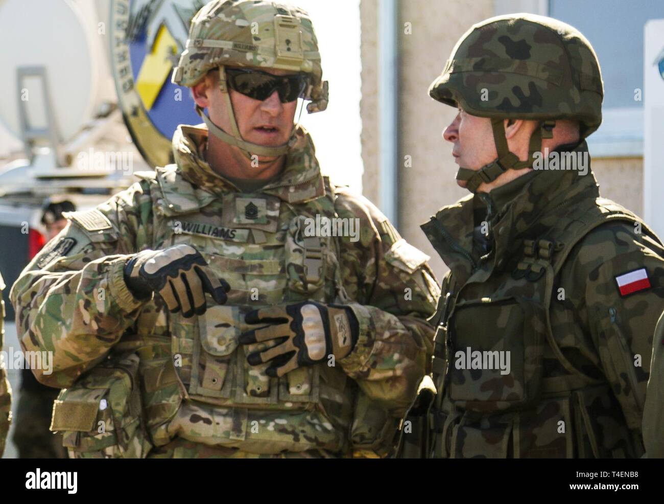 Command Sgt. Maj. Michael Williams, the command sergeant major for the ...