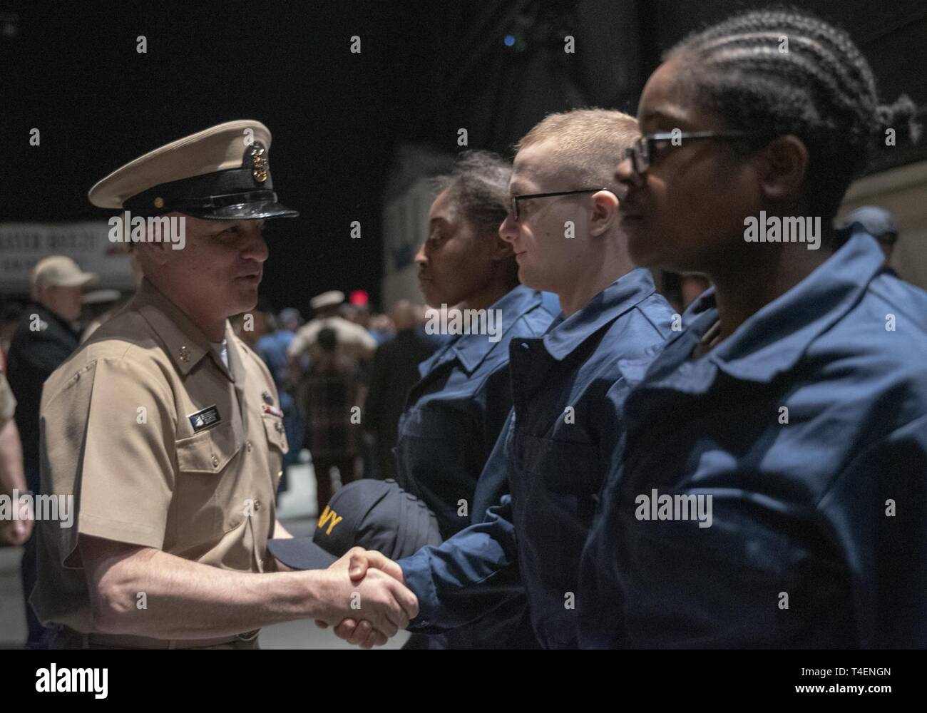 GREAT LAKES, Ill. (April 2, 2019) Master Chief Petty Officer of the ...