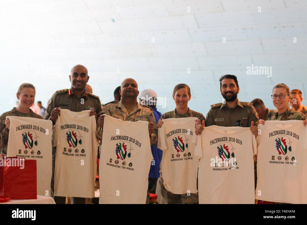 Key leaders gather for a photo following the completion of Exercise Pacemaker III April 2, 2019 ...