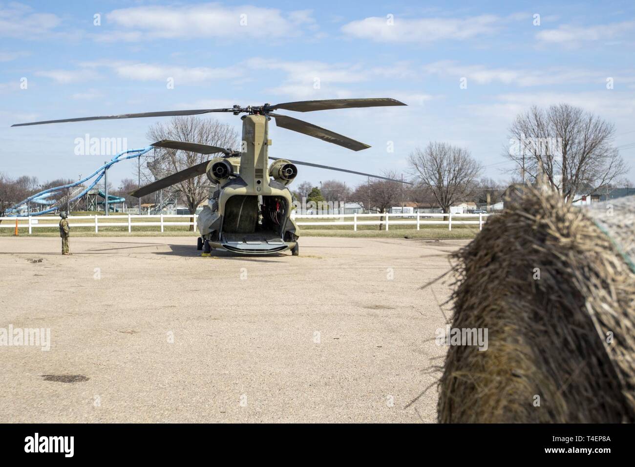 The Nebraska National Guard continued hay drop operations, April 1 ...