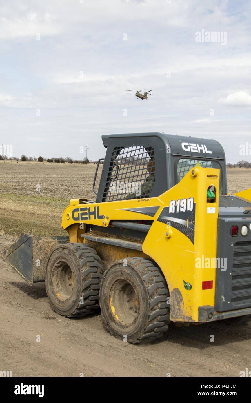 The Nebraska National Guard continued hay drop operations, April 1 ...