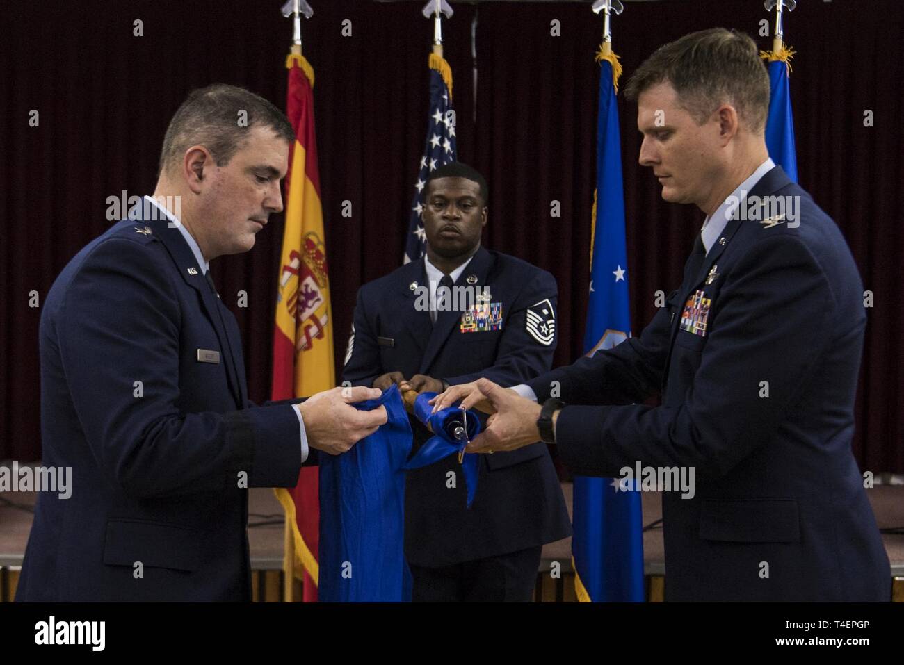 U.S. Air Force Brig. Gen. Mark R. August, 86th Airlift Wing commander ...