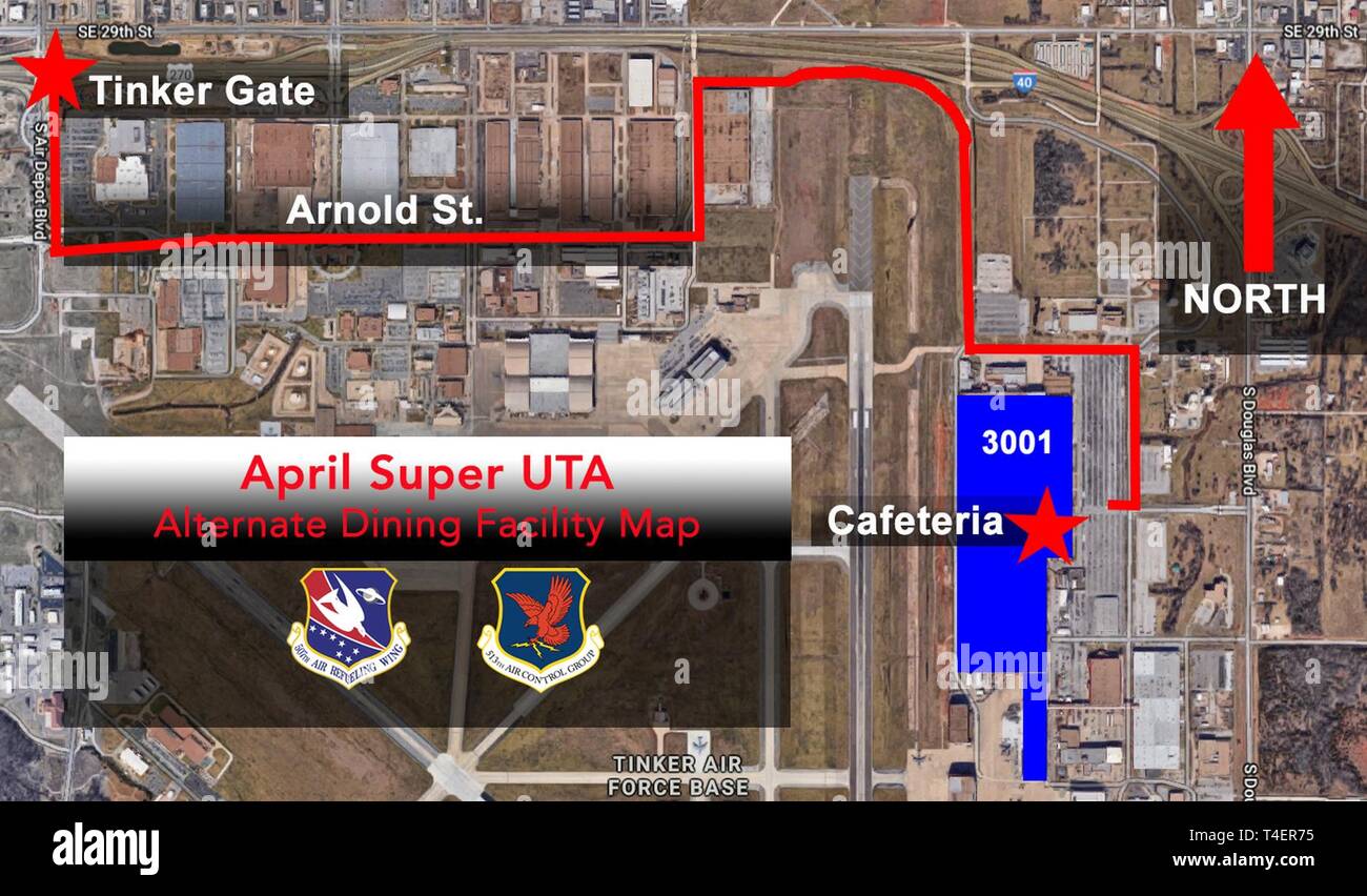 Tinker Air Force Base Map