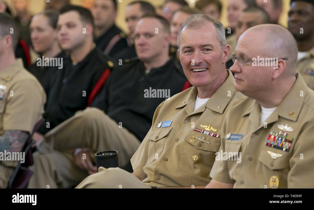 GREAT LAKES, Ill. (April 1, 2019) Rear Adm. Mike Bernacchi, commander ...