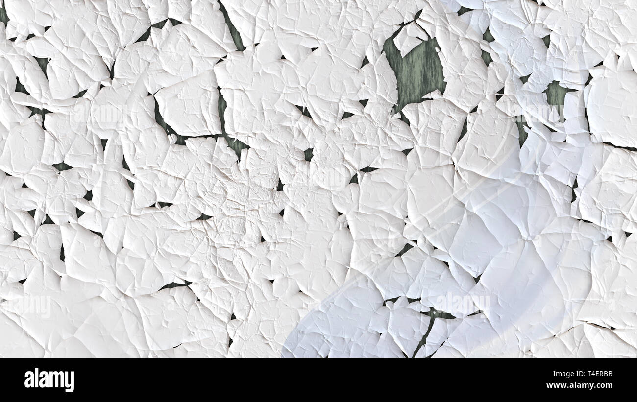 White Cracked Wall Texture Stock Photo - Alamy