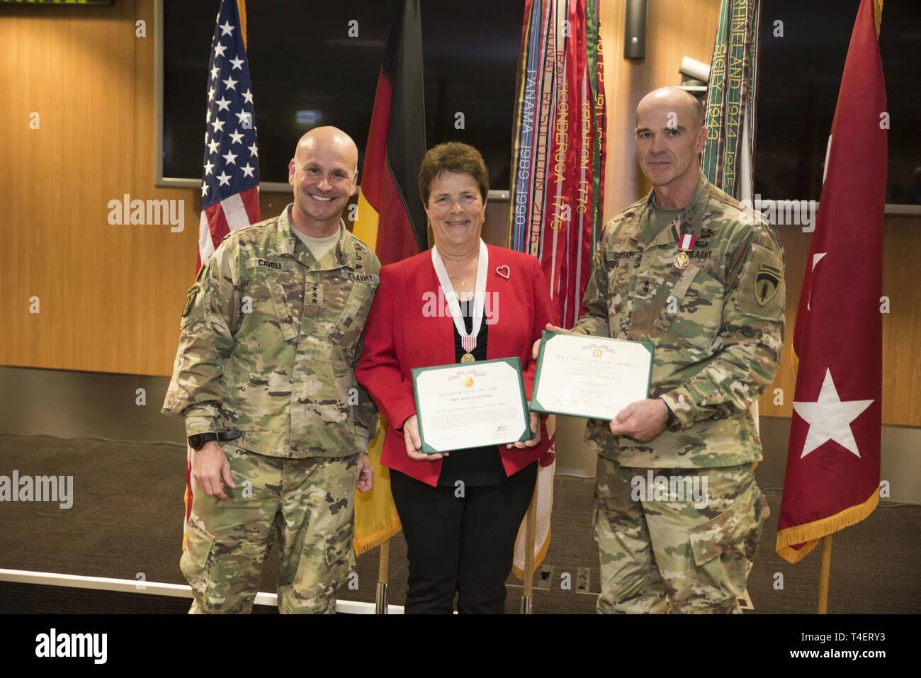 U.S. Army Europe Commanding General Lt. Gen. Christopher Cavoli awards ...