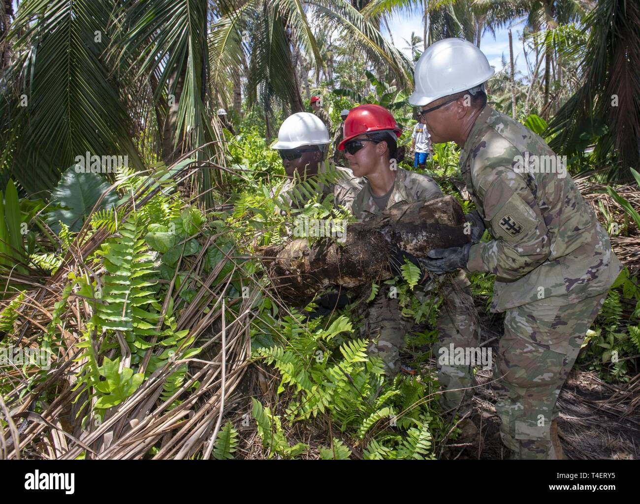 HOUK, Federated States of Micronesia (April 4, 2019) U.S. Army Soldiers ...