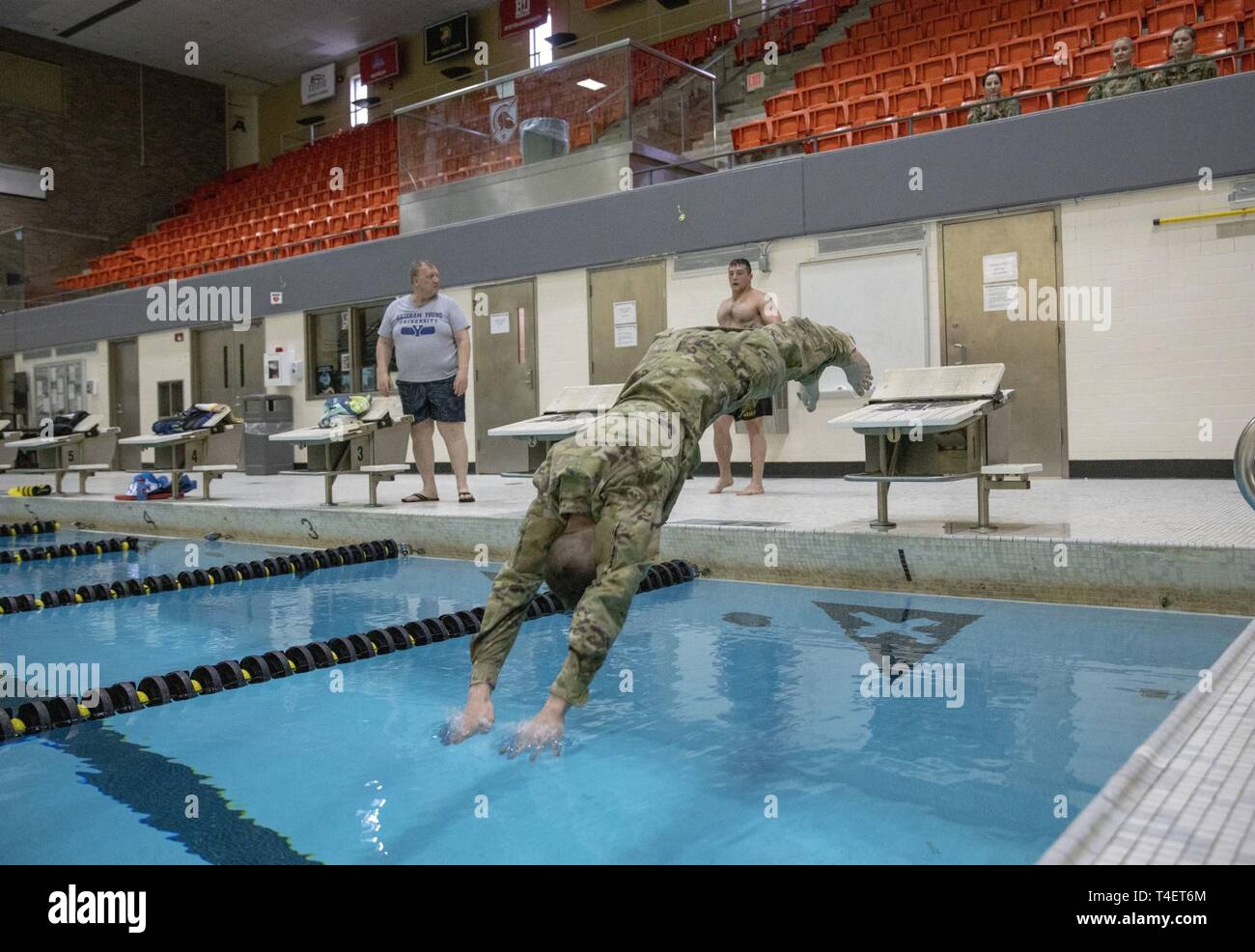 U.S. Army Spc. Edward Logel, a military policeman assigned to the 105th ...