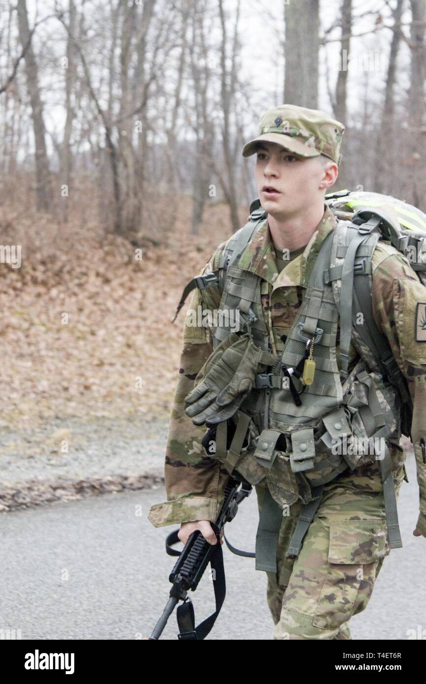 U.S. Army Spc. Edward Logel, a military policeman assigned to the 105th ...