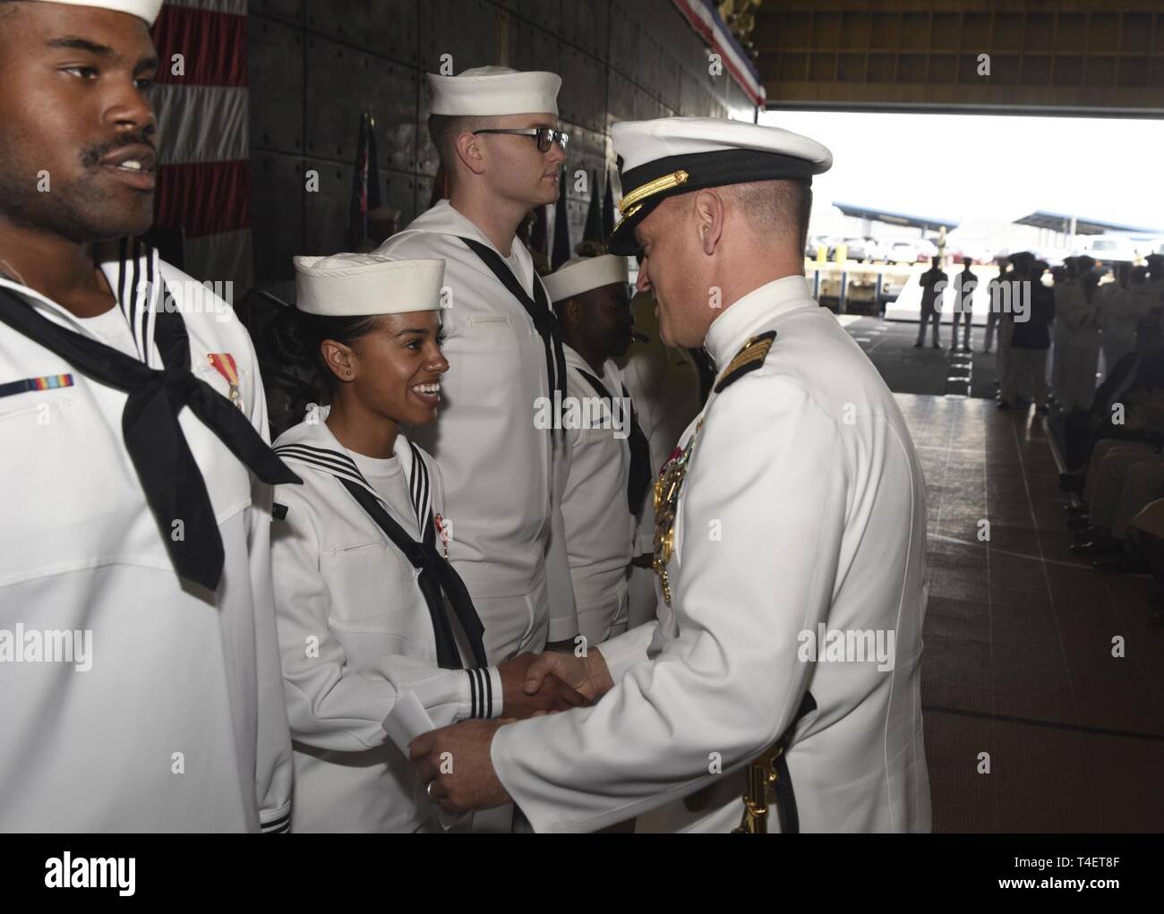 SAN DIEGO (April 3, 2019) Capt. Anthony Roach, commanding officer USS ...