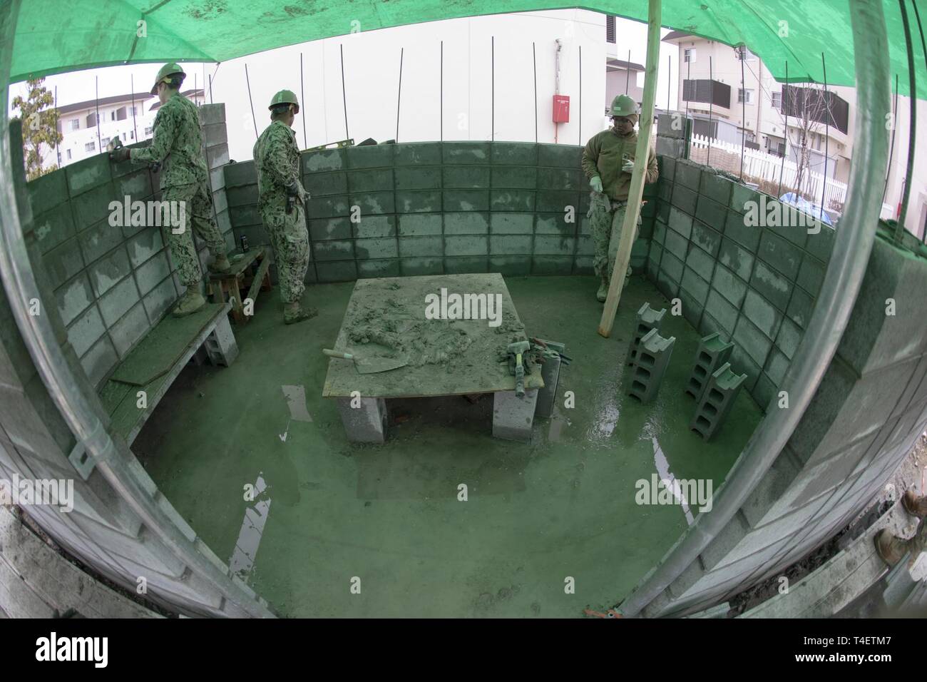 U.S. Navy Seabees with Naval Mobile Construction Battalion 3 ...